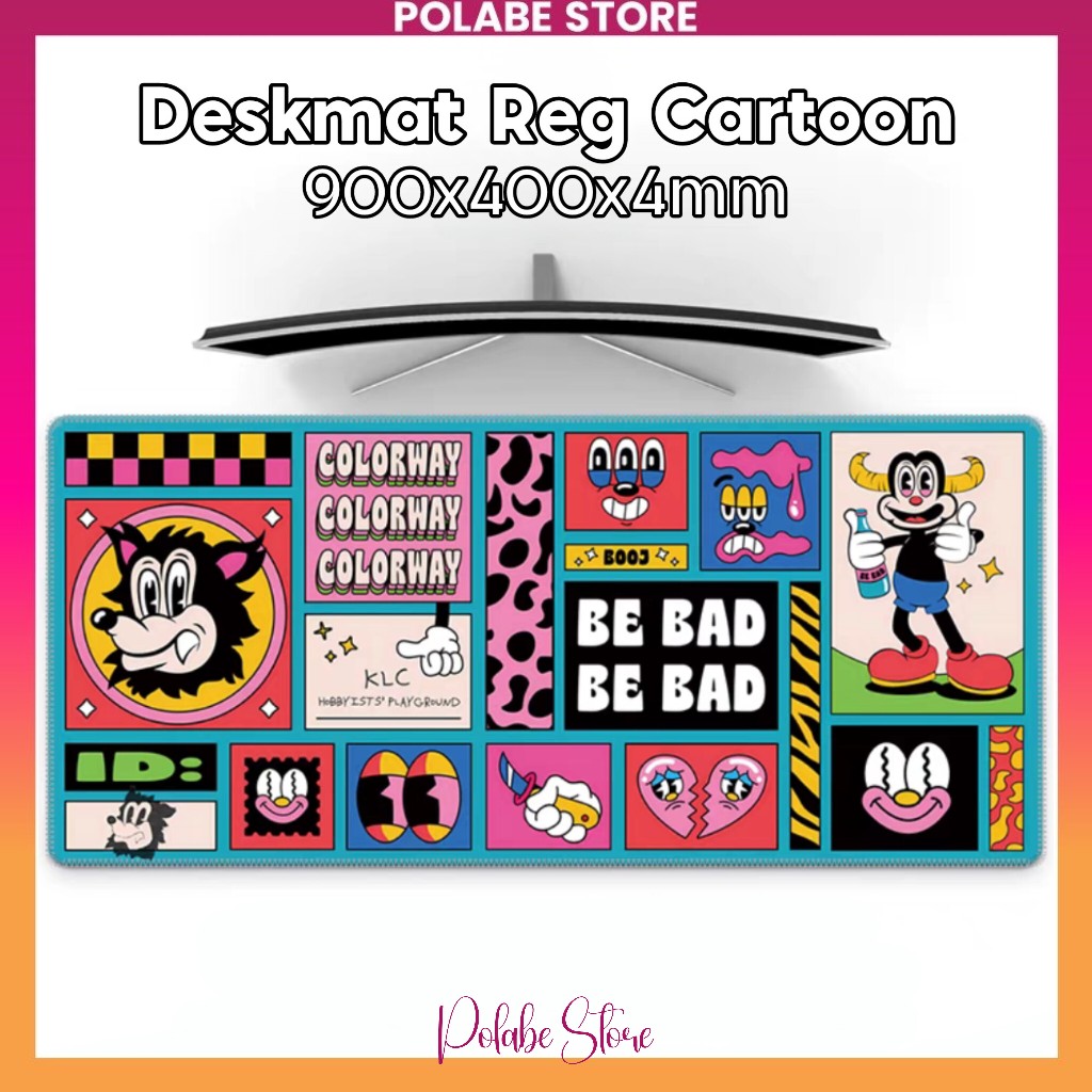 Deskmat Geek Ruber Deskpad Reg Cartoon genuine Polabe Store large mouse ...