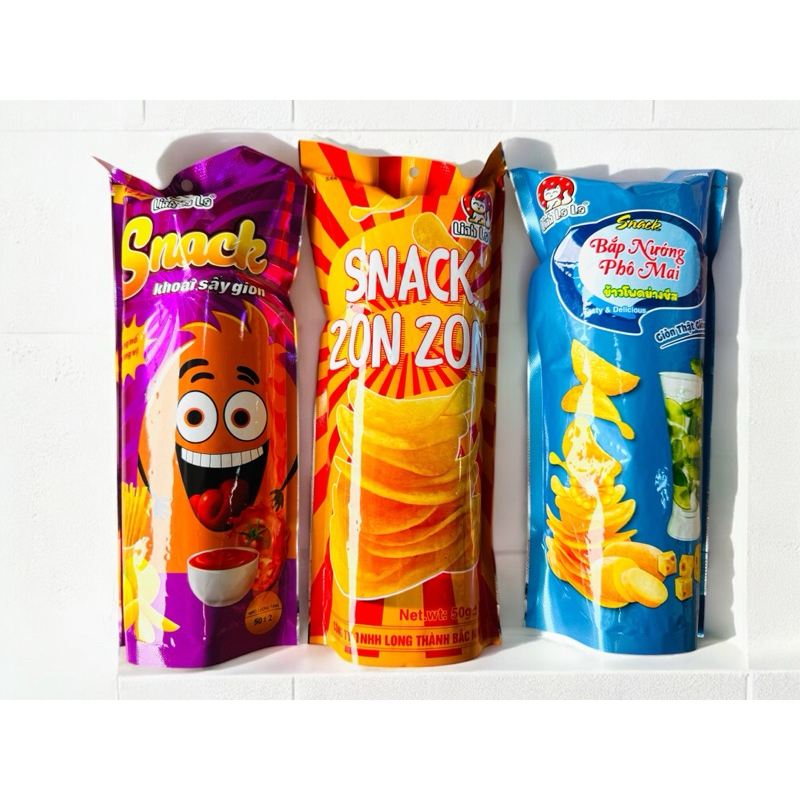 Combo 6-12 Packs of Lala Linh Snacks 52g Crispy Dried Potato Flavor ...