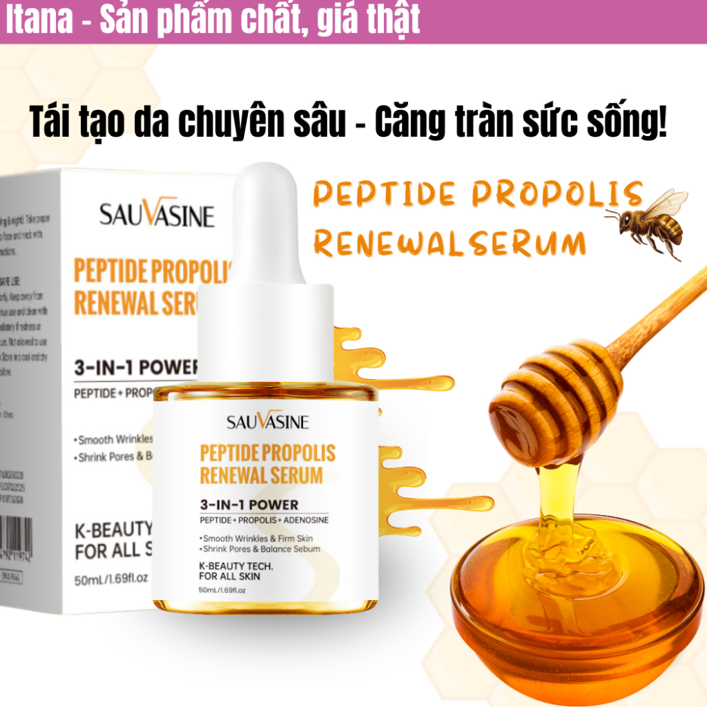 Propolis Peptide Renewal Serum & Skin Restoration Produces Collagen ...