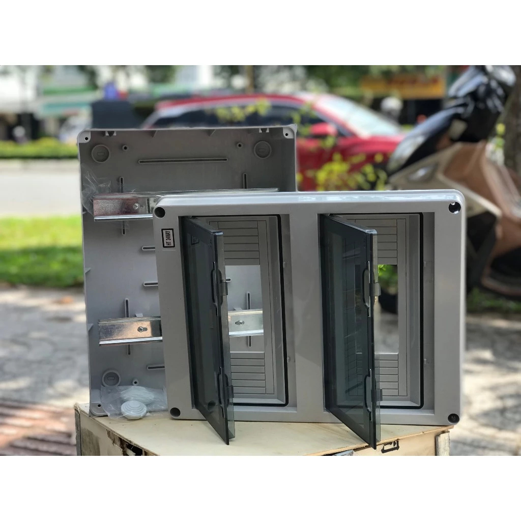 Waterproof ABS plastic electrical cabinet 8 - 12 - 15 - 24 modules ...