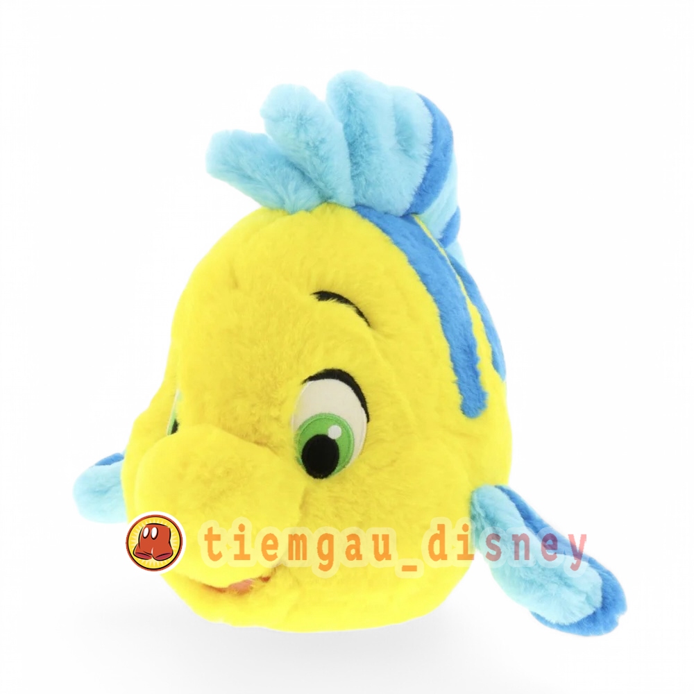 Soft and Plush Cute Flounder Fluffy Fish Teddy Bear - Genuine Disney ...