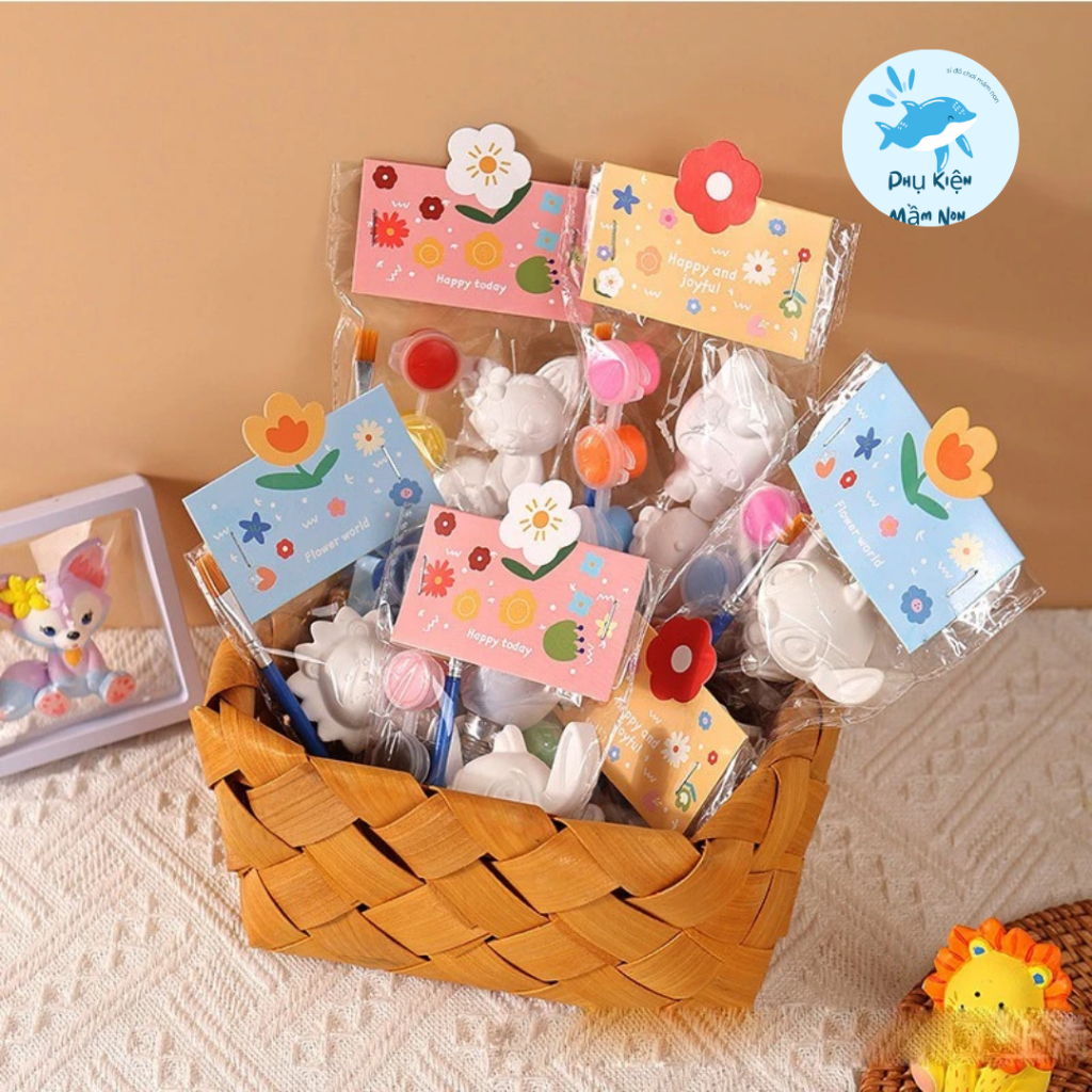 (Gift Set for Children) Mini Plaster Painting Set for Children with ...