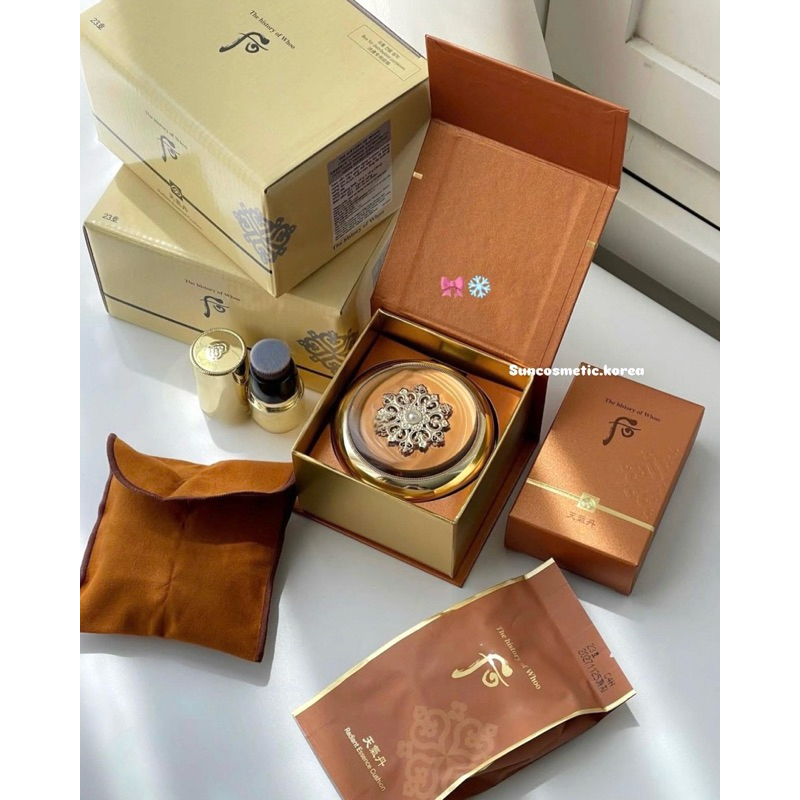 Whoo Cushion Set comes with core + brush | Shopee Philippines