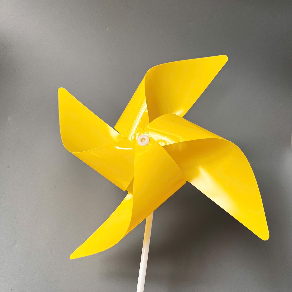 Set of 20/50/100 yellow plastic pinwheels, decorative plastic pinwheels ...
