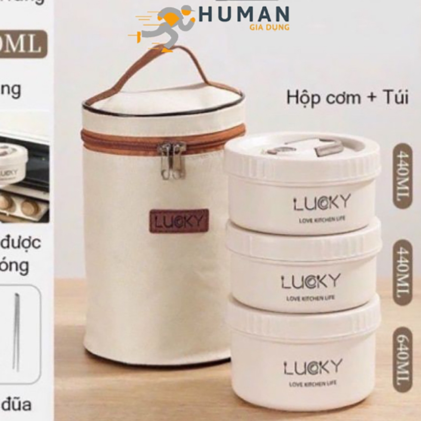 LUCKY 3-layer compact office lunch box. | Shopee Philippines