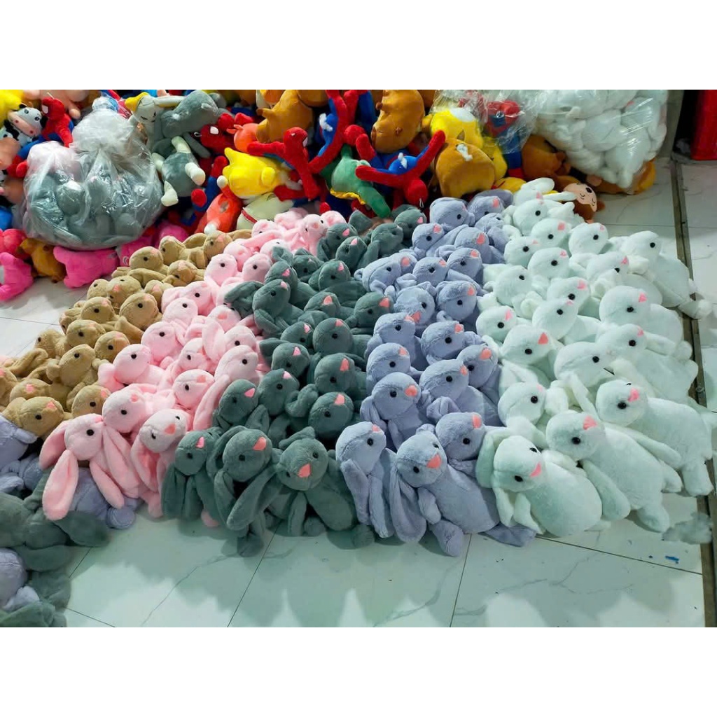 Jellycat Long Eared Rabbit Teddy Bear, Cute Cartoon Long Eared Bunny ...