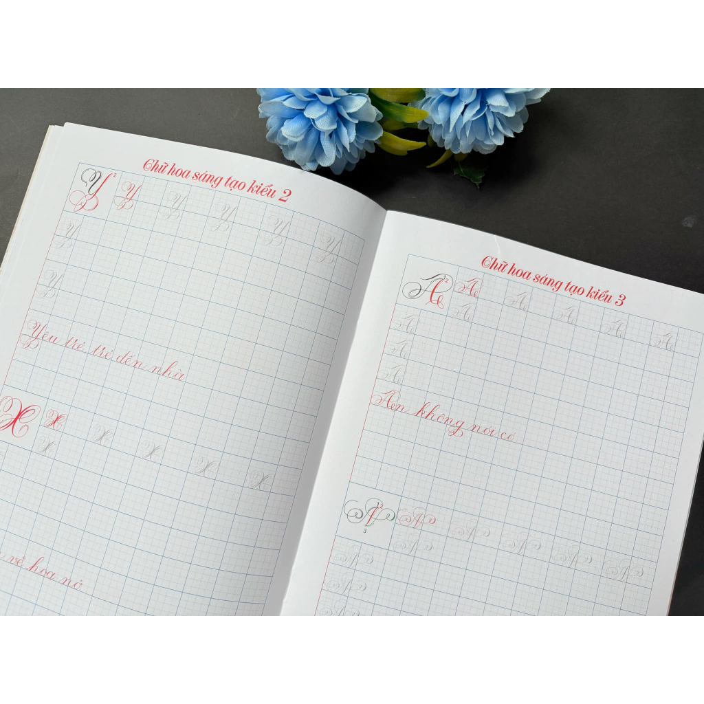 Handbook for practicing creative handwriting (uppercase and lowercase ...