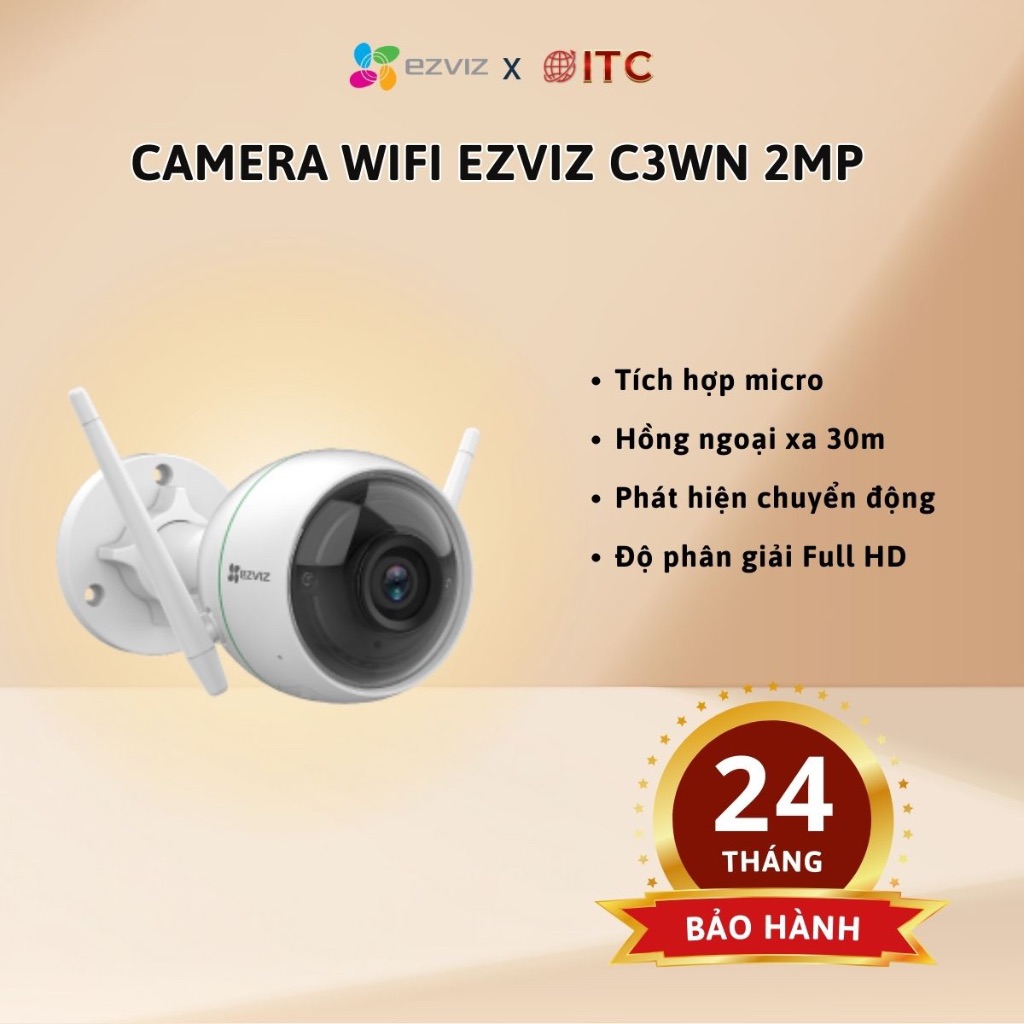 Ezviz C3WN WiFi IP outdoor Camera 2 antennas 2MP 1080P Full HD - Night ...