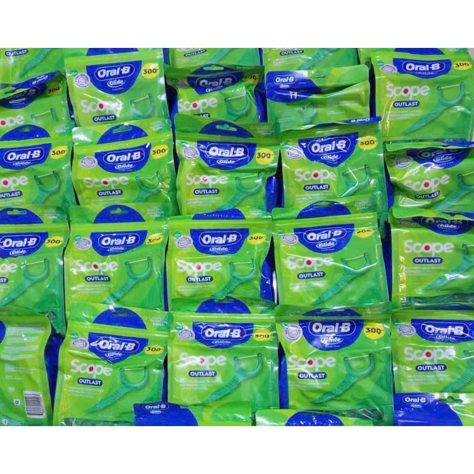 1 pack of 300 Oral-B Complete Glide Plus Scope Outlast Flos Dental ...