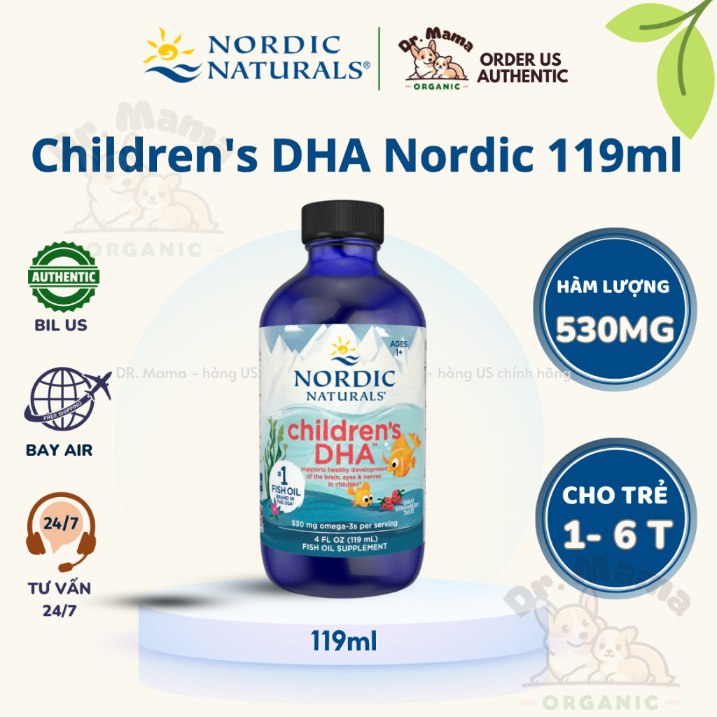 Children's DHA Nordic Brain Development, Language, Resistance Genuine ...