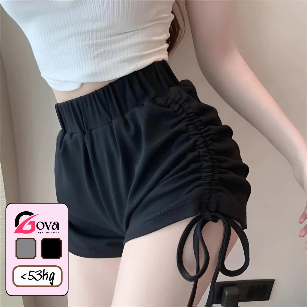 Shorts Women's Fashion Drawstring Waistband, Shorts for Home, Going Out, Working Out, and Going ...