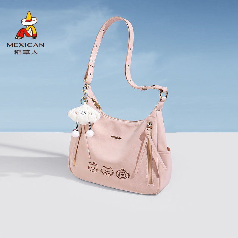 [Mexican] Mexican bag embroidered with cat extra bag (Free garlic ...