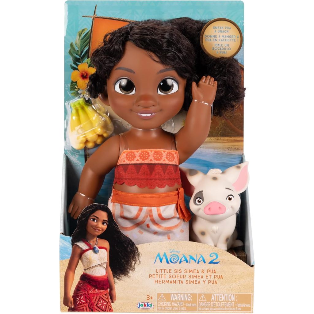 Disney Moana 2 Little Sis Simea Doll & Pua Figure 12 inches tall for ...