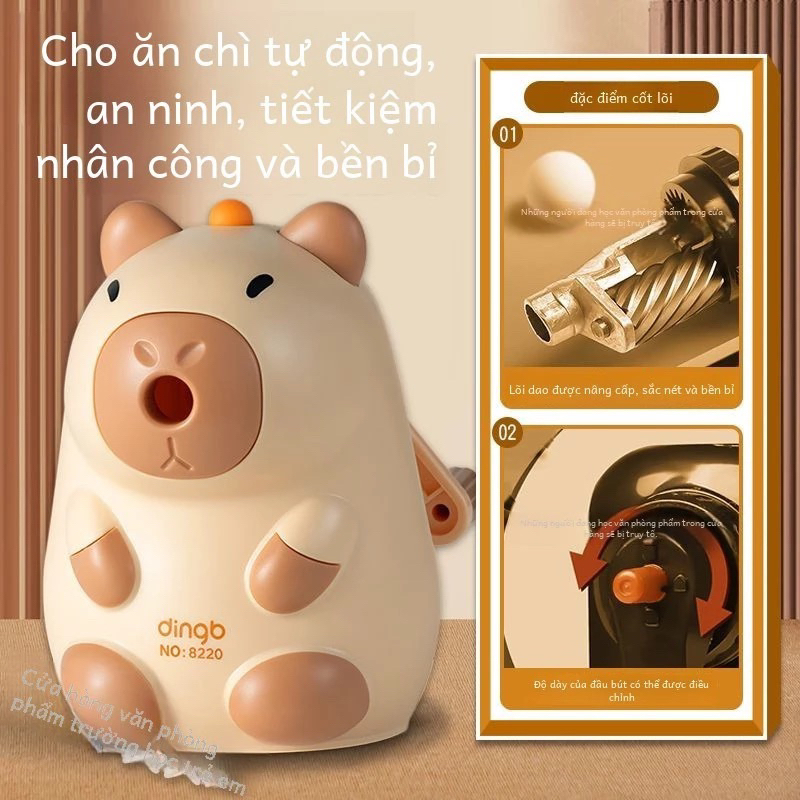 Cute Capybara Pencil Sharpener for Primary School Children | Shopee ...