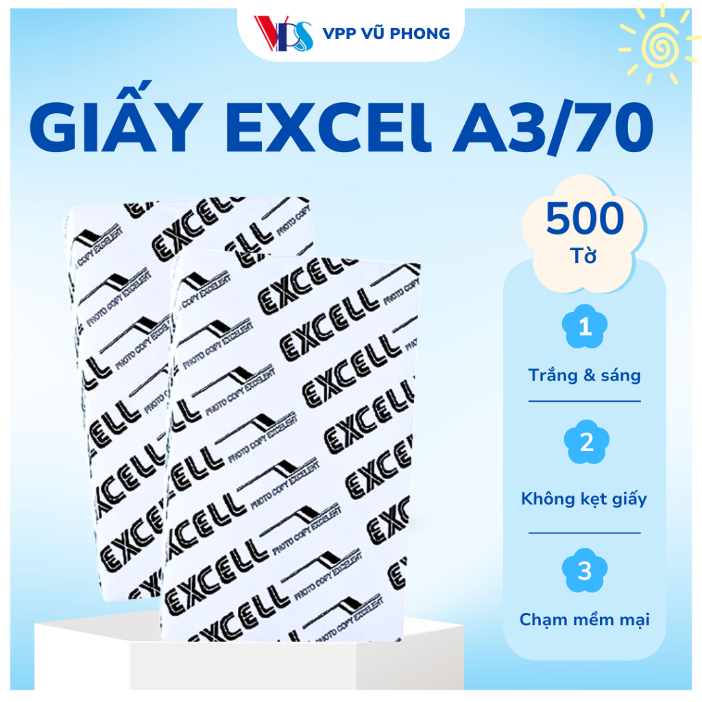 A3 Excel 70gsm paper (500 sheets) | Shopee Philippines