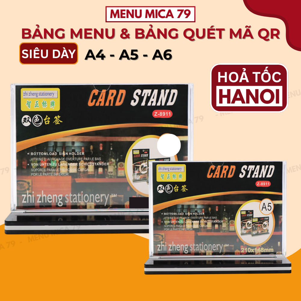 A4 A5 A6 horizontal mica Menu, high quality tabletop mica | Shopee ...