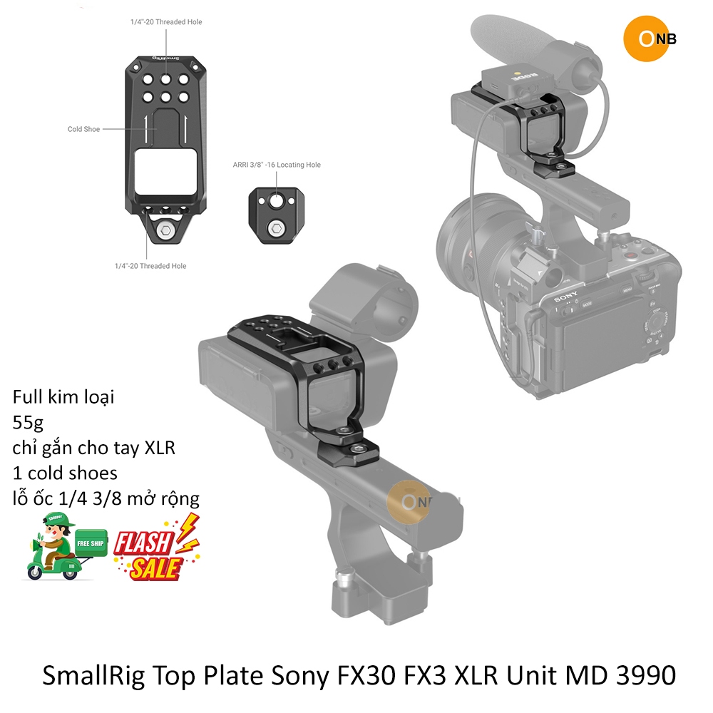 Small-rig Top Plate Sony FX30 FX3 XLR Unit MD 3990 | Shopee Philippines