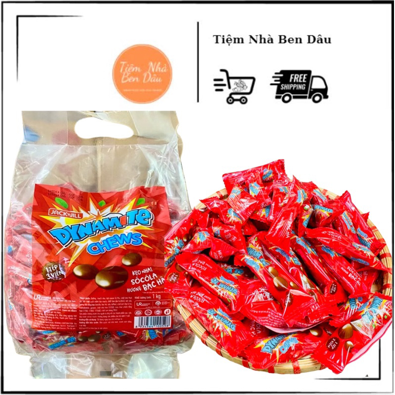 Dynamite Mint Flavored Chocolate Chewing Candy 3 pieces 1 clove ...