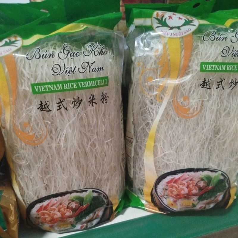 3-star brand dry rice vermicelli 500g | Shopee Philippines