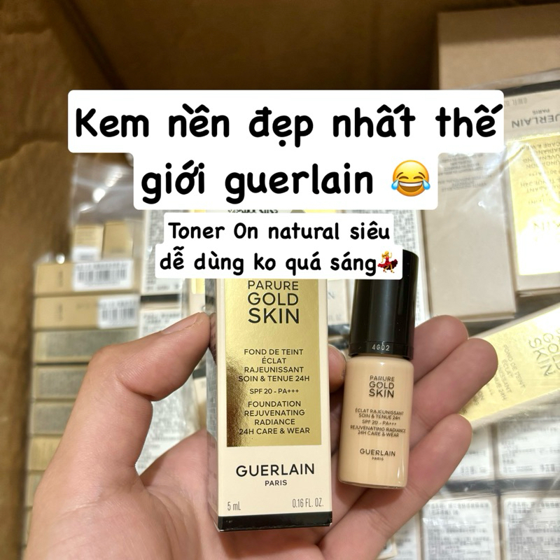Guerlain tone foundation 0n 5ml mini fullbox date 2027 most beautiful foundation in the world ...