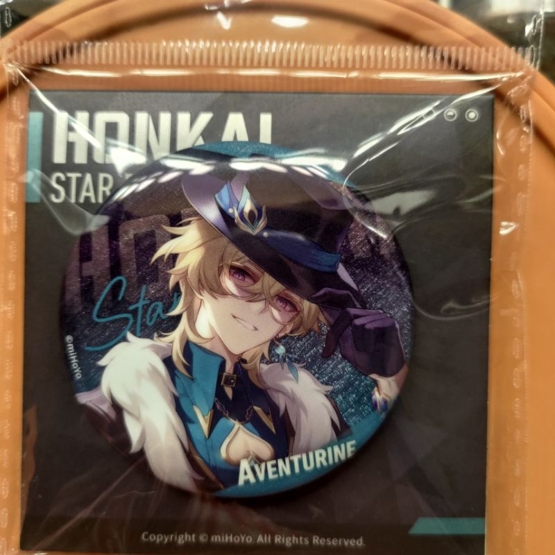 (Genuine) Aventurine HSR - Badge, Aventurine Honkai Star Rail cat ...