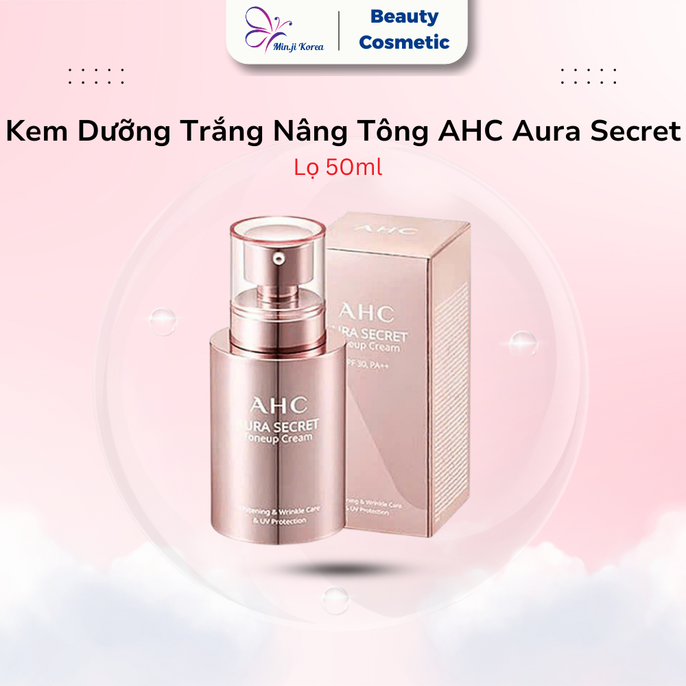 Korean AHC Aura Secret GC Skin Tone Whitening Cream, Helps Skin Stay ...
