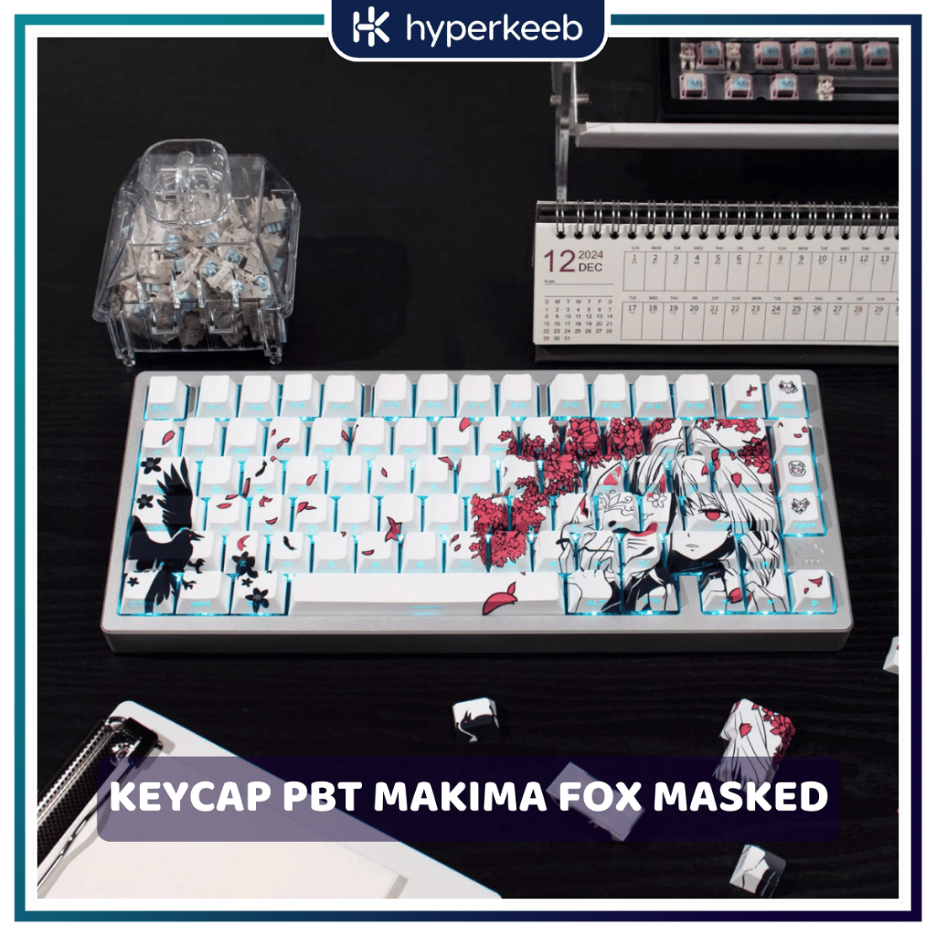 CMK Makima Fox Masked PBT plastic Keycap 1.5mm thick Profile Cherry ...