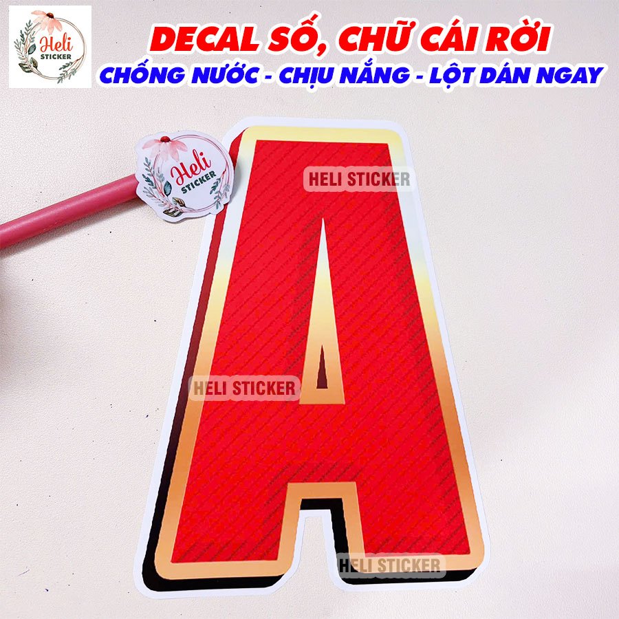 ABC LETTERS Decal 20cm High, Loose Letters Without Marks & With Marks ...