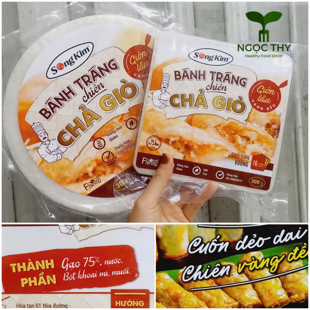 Song Kim's delicious crispy golden spring roll fried rice paper, 300gr ...