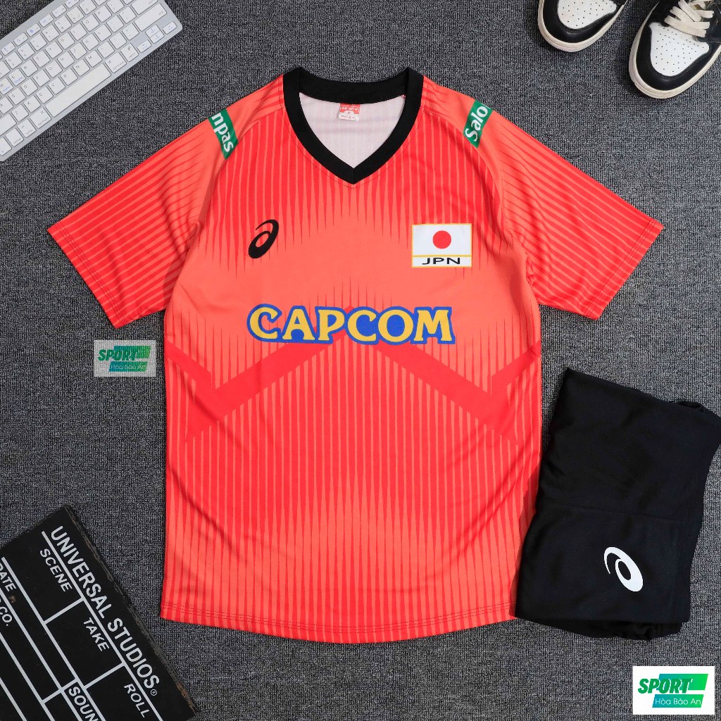 CAPCOM Asics Japanese Volleyball Gear, Nishida Yuji Japanese Team Men's ...