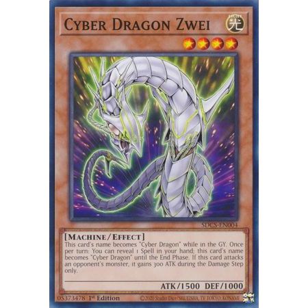 Yugioh Cyber Dragon Zwei Card - SDCS-EN004 - Common | Shopee Philippines