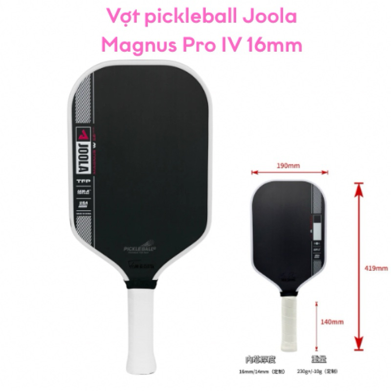 Joola Pro Magnus IV Pickleball racket (Gen 4) 1:1 rep, high quality ...