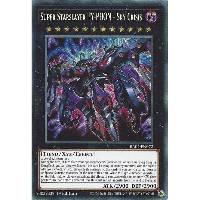 [KW2 Yugioh] [EN-UK] [Nice Art] Card RA04-EN072 MP24-EN119 Super Starslayer TY-PHON – Sky Crisis ...