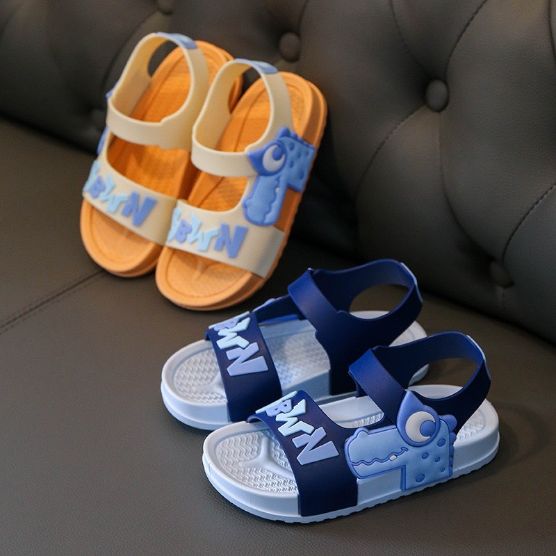 School sandals for children with dinosaurs, soft, light and comfortable ...