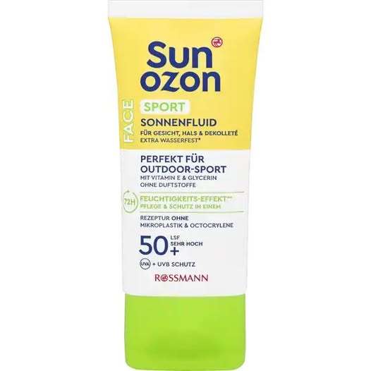 German product Sunozon Sun Fluid SPF 50+ 50ml sports sunscreen | Shopee ...