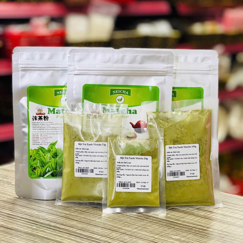 NEICHA Taiwanese Matcha powder and green tea powder individual cups ...