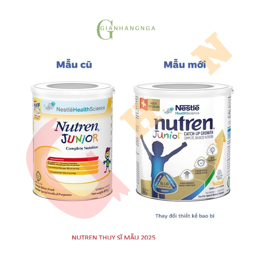 Nutren Junior powdered milk 800g for children from 1 year old | Shopee ...