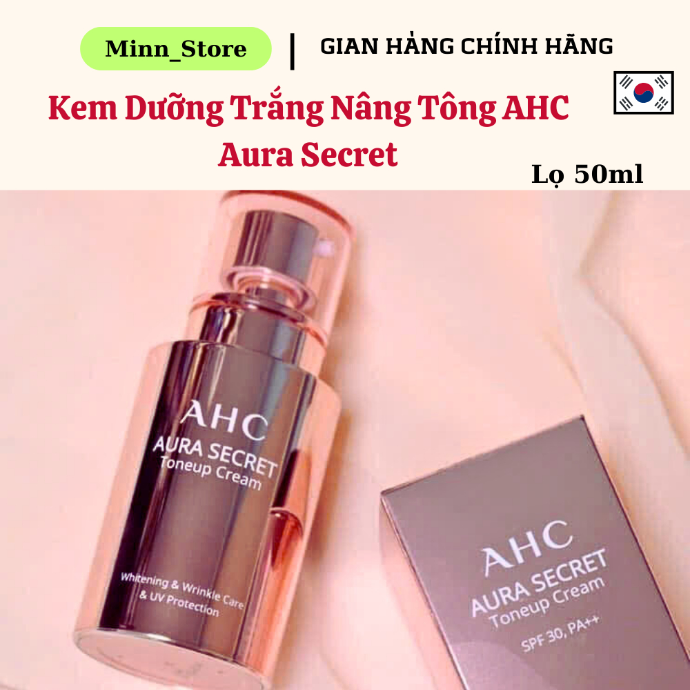 Korean AHC Aura Secret Tone-Up Whitening Cream, Regenerates New Skin ...