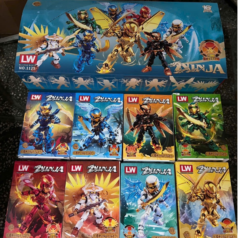 Toy ninja character model 16 boxes of ninjago assembly toy character ...