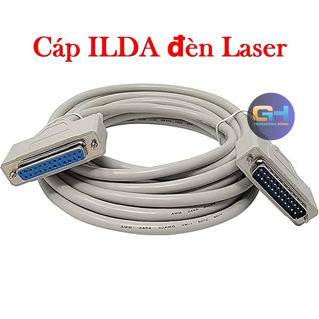 ILDA Laser DB25 Cable for Stage Laser Lights. No signal loss. Copper ...