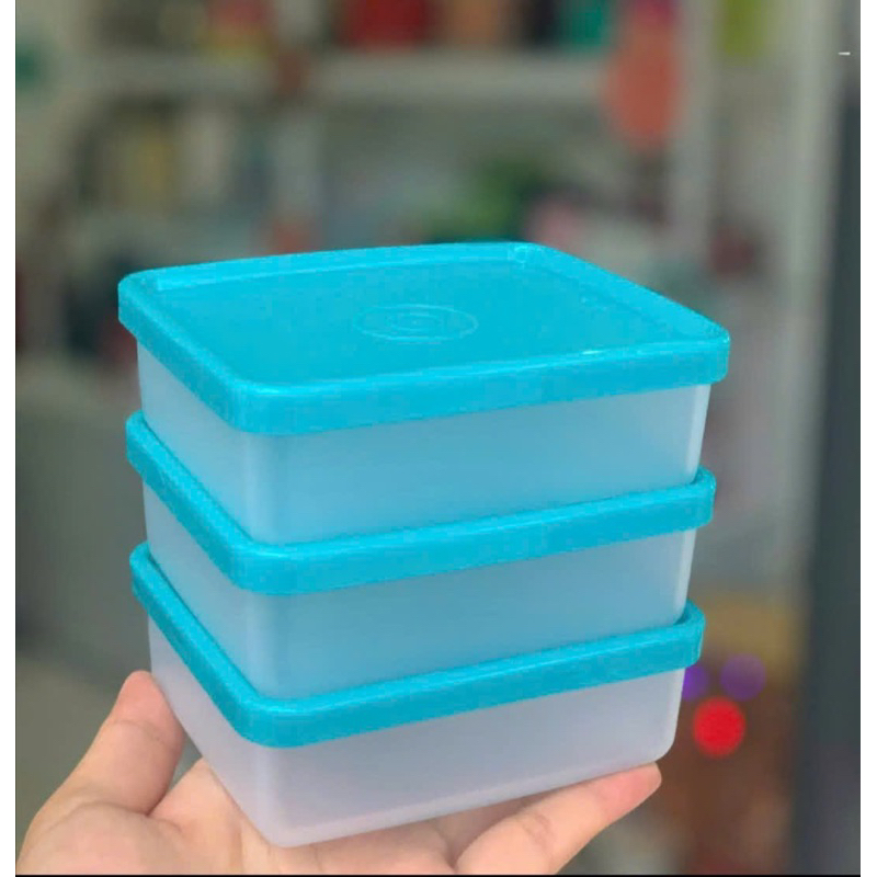 Genuine TUPPERWARE Mini Square Away Carri sea 150ML Food Storage Square ...