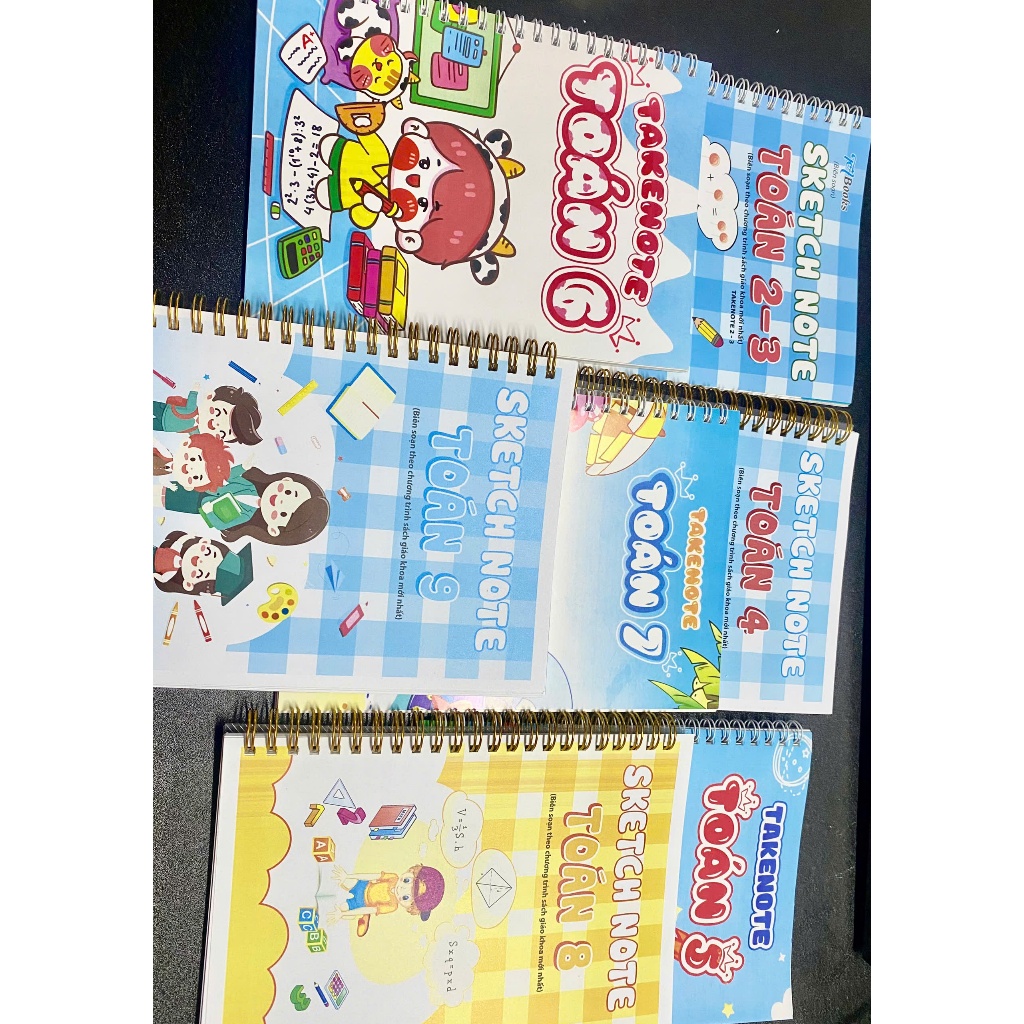 Takenote Math Notebook from grades 2 to 9 - English math sketchnote ...