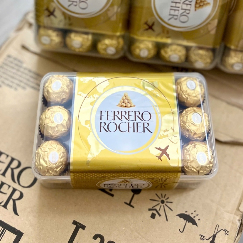 Italian Ferrero Rocher Chocolate Box of 30 Tablets (375g) - DATE 7/2025 ...