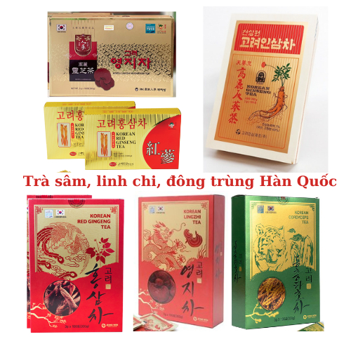 Hoang Dieu Ginseng - Korean red ginseng lingzhi cordyceps tea, box of ...
