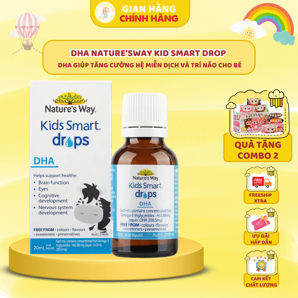 DHA Nature's Way Kid Smart Drop DHA for Babies Drops Helps Strengthen ...