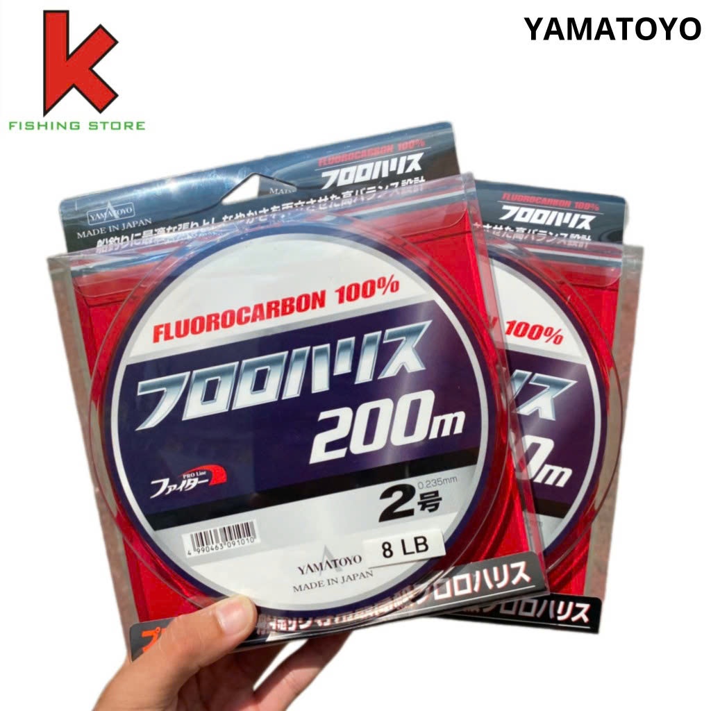 YAMATOYO lure Fishing Leader Line 100% FLUOROCARBON ROLL 200m Made In Japan | Shopee Philippines
