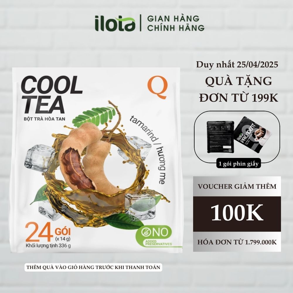 Tran Quang Cooltea Instant Tamarind TEA Powder (Bag of 24 packs x 14gr ...