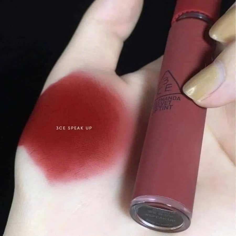 3CE Velvet Lip Tint Speak Up Red Mixed with Pink Brown | Shopee Philippines