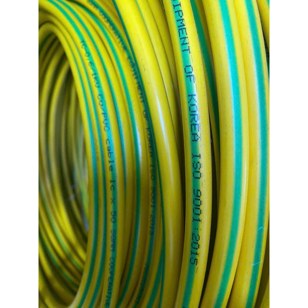 Lightning escape cable, Korea M50 Green Yellow ground wire, Cross ...
