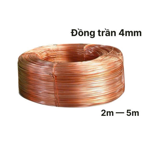 4mm pure red copper wire, 2m - 5m long (No Paint Coating) | Shopee ...